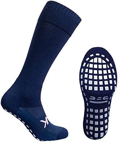 Atak Sports Shox Full Length Grip Socks-Navy