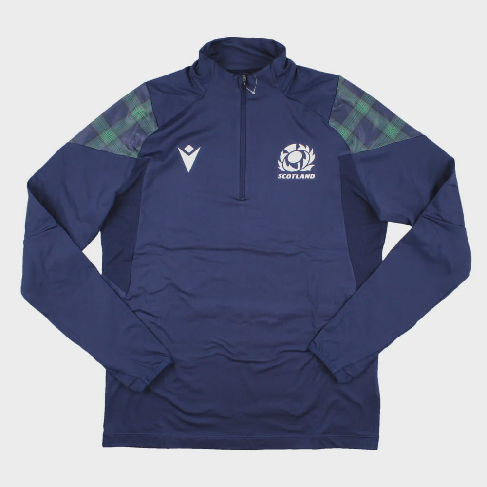 Macron Men's Scotland Rugby 2023/24 Training 1/4 zip